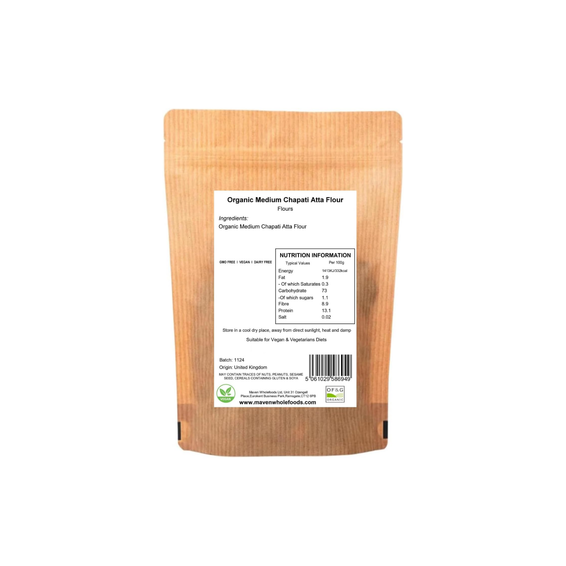 Organic Medium Chapati Atta Flour– Maven Wholefoods